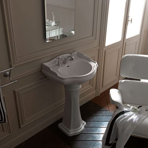 Retro 55cm basin and pedestal | Old Fashioned Bathrooms