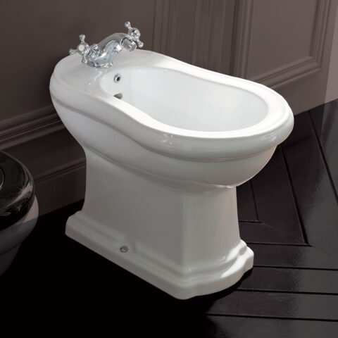 Continental Style Retro Bidet finished in Brilliant White | OFB