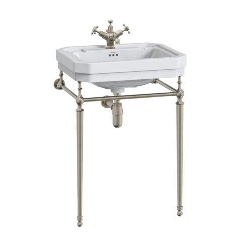 Burlington Victorian 61cm Basin with Chrome Stand