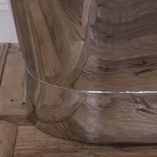 The Normandy Nickel Plated Interior & Exterior Bateau Bath | Suffolk