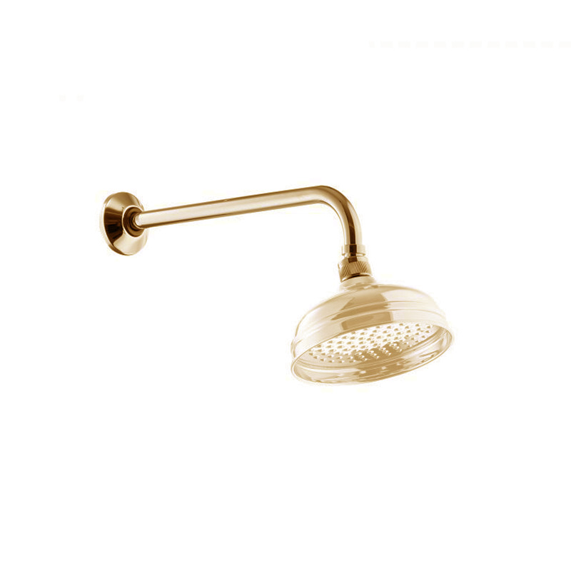 St James Antique Gold 18mm Overhead Shower Arm | OFB | Suffolk