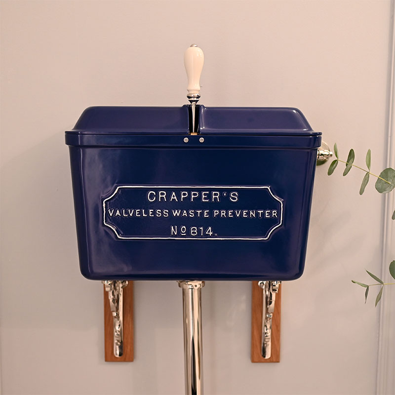 Thomas Crapper white High-Level WC cast Iron set | OFB