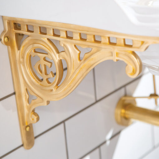 Thomas Crapper Large TC Brackets - Polished (Pair) 310mm | Old ...